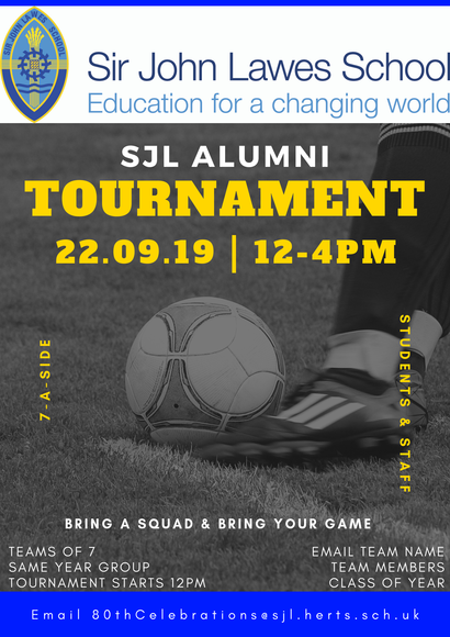 SJL Alumni Football Tournament - News - Sir John Lawes