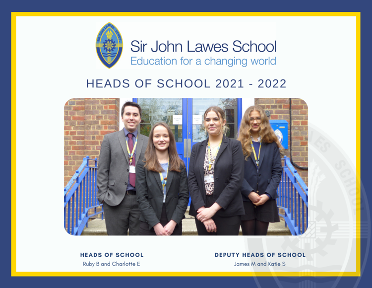 New Heads of School announced - News - Sir John Lawes